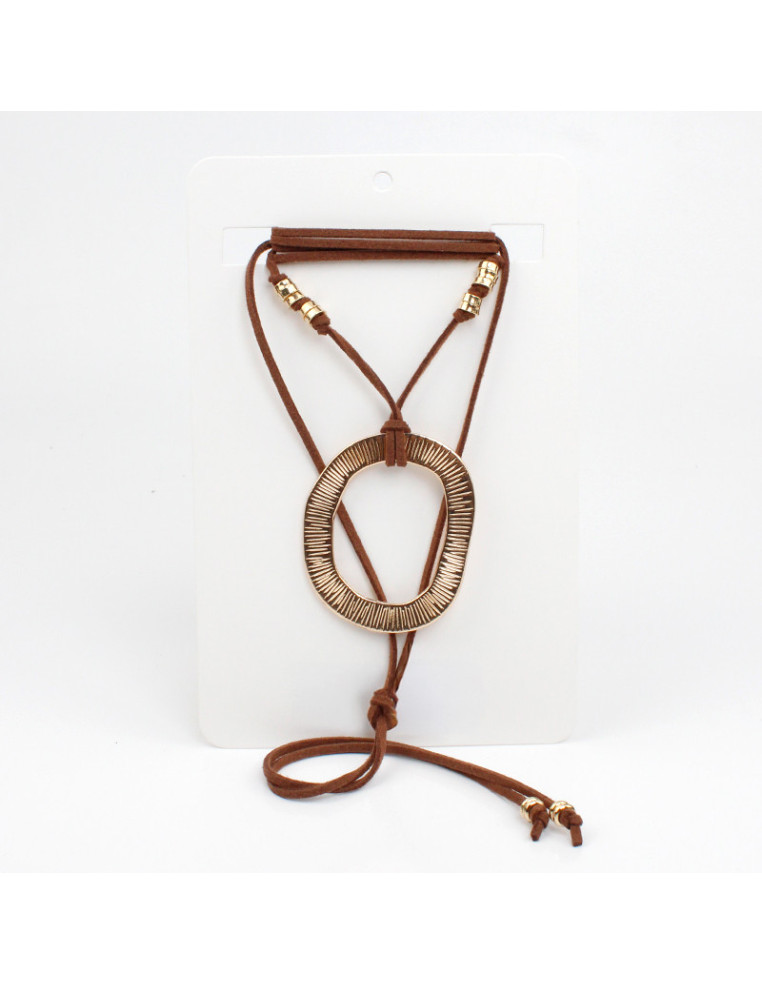 Collar de Gamuza New Circle Gold